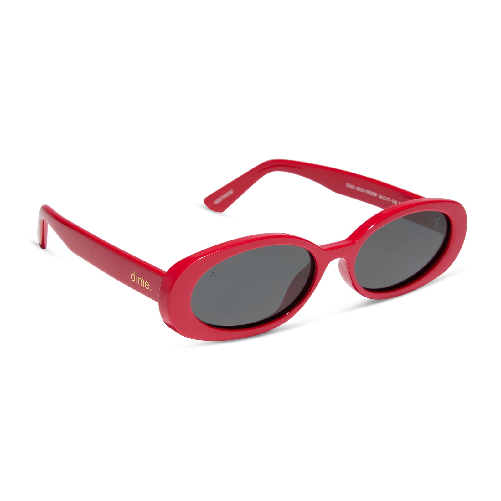 westwood round sunglasses | ruby red & grey polarized | dime optics – Dime Optics