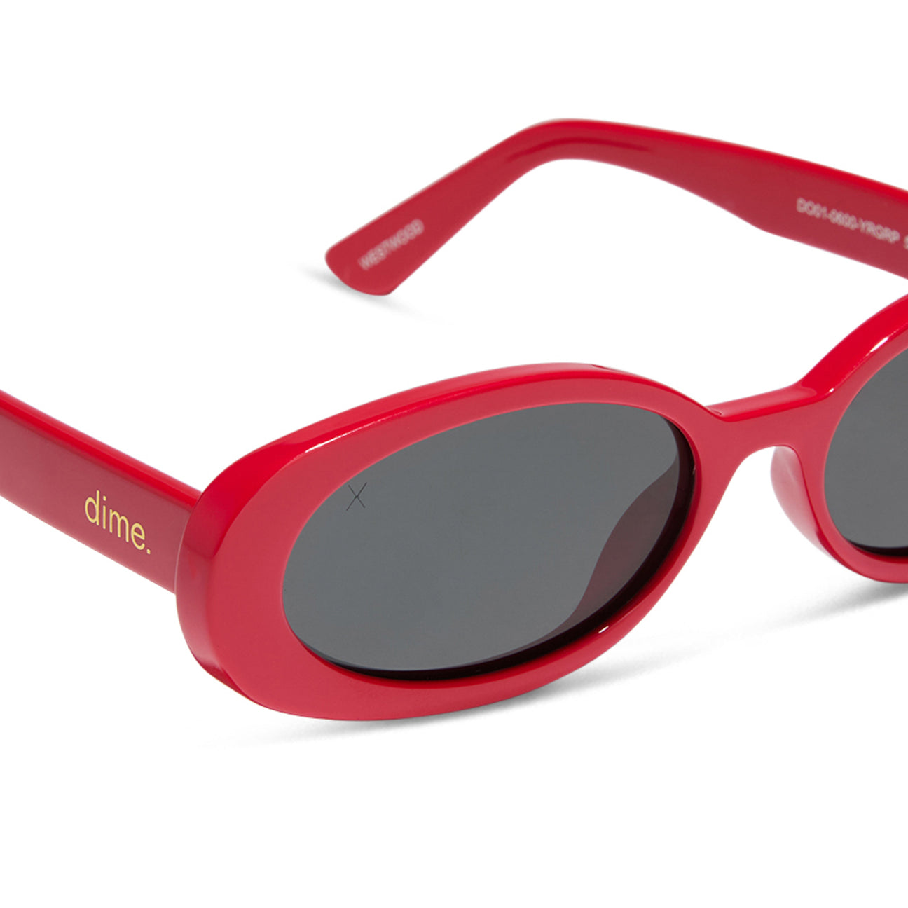 westwood round sunglasses | ruby red & grey polarized | dime optics – Dime Optics